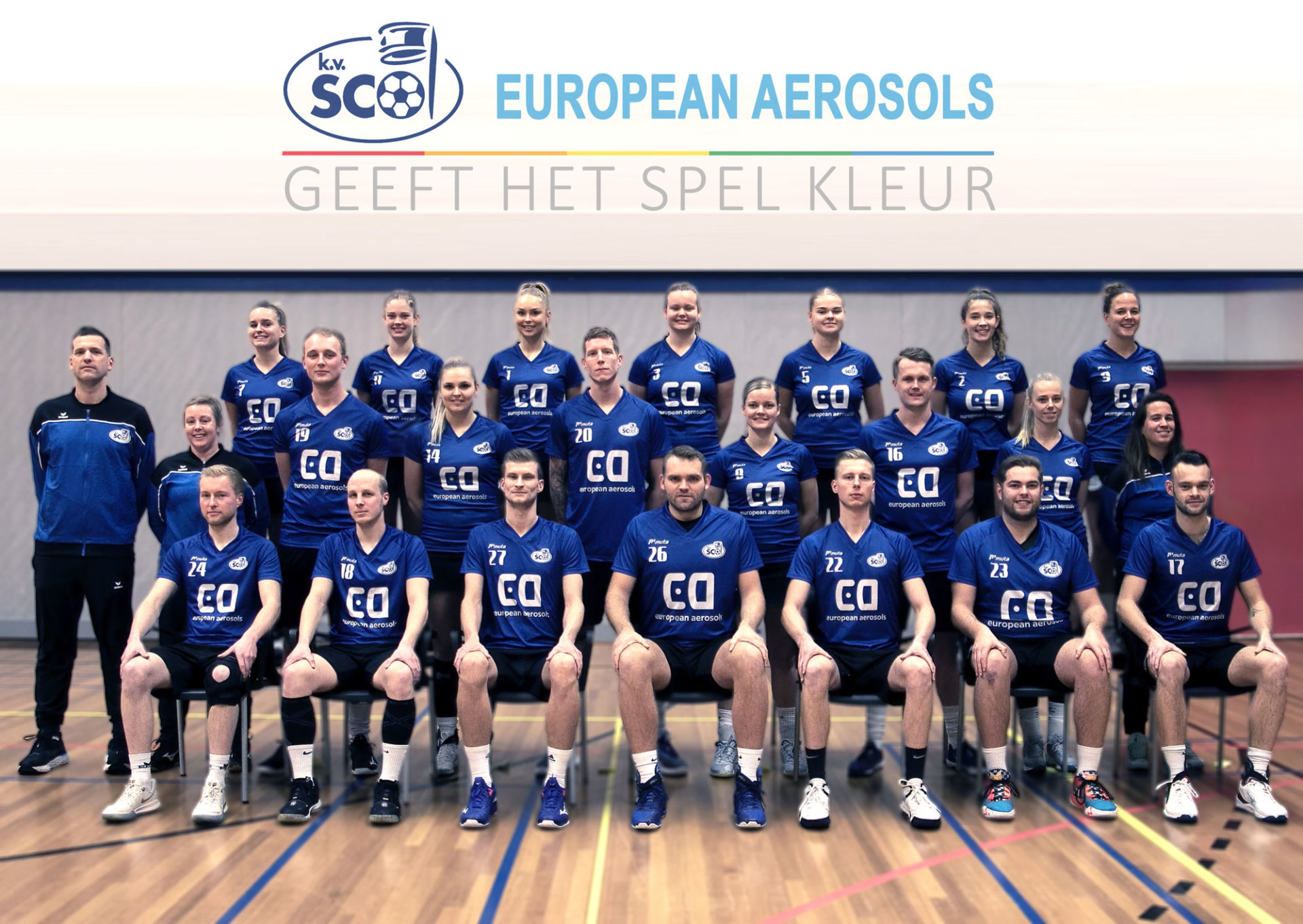Nieuwe teamfoto's SCO selectie in de nieuwe kledinglijn | K.V. SCO